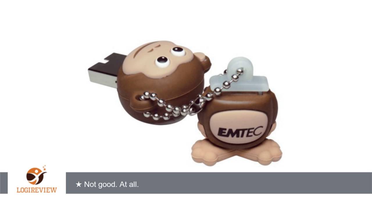 EMTEC Animal Series 4 GB USB 2.0 Flash Drive, Monkey | Review/Test ...