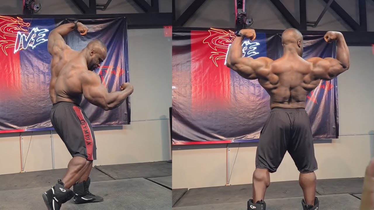 Samson Dauda Recent OFFSEASON Posing - Brutal - YouTube