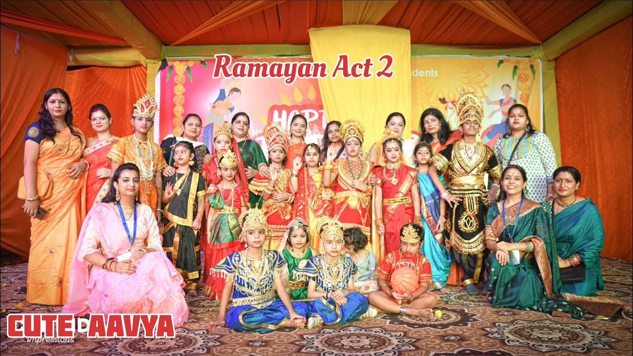 Ramayana Act 2 || Durgotsav 14th Avenue || Cute Aavya - YouTube