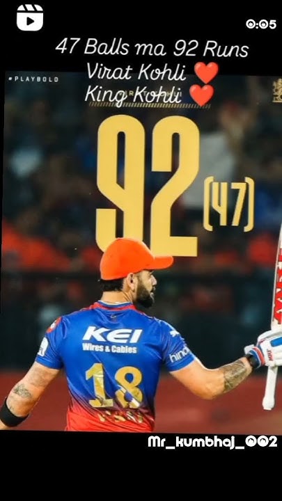 Virat sir on top 🔝 only men whom can do this king kholi ️ ipl ...
