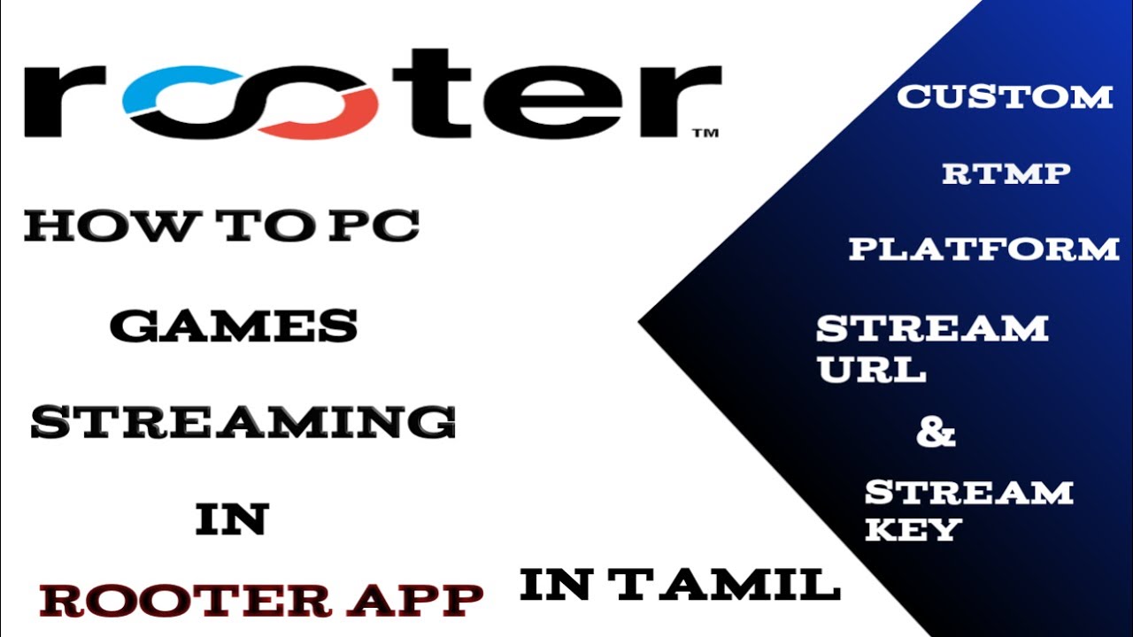 how to pc game streaming in rooter app in tamil||3d spartans||#spt ...
