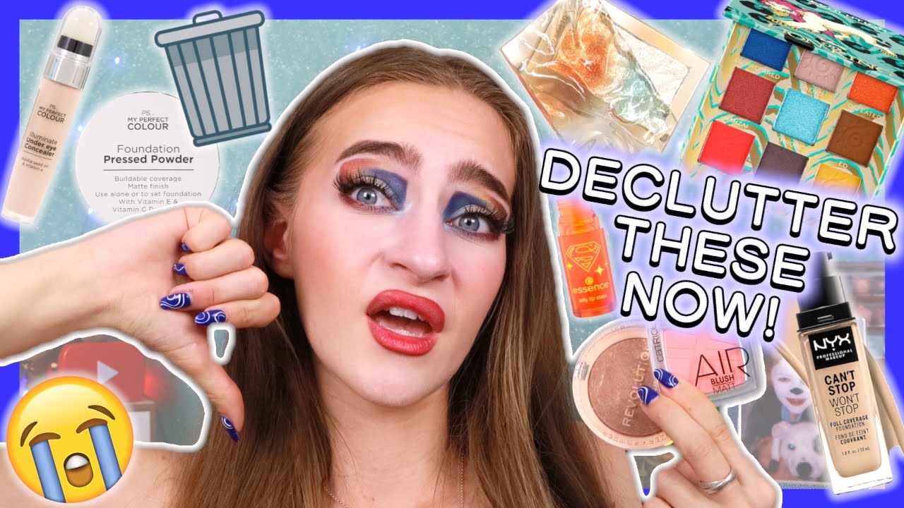 This Makeup Needs To Be DECLUTTERED!! Full Face Of Chopping Block ...