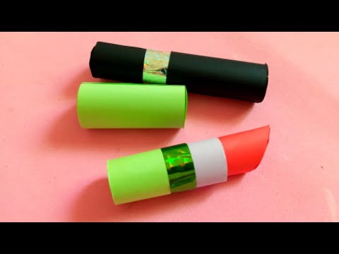 diy Lipstick | paper Lipstick| paper makeup - YouTube