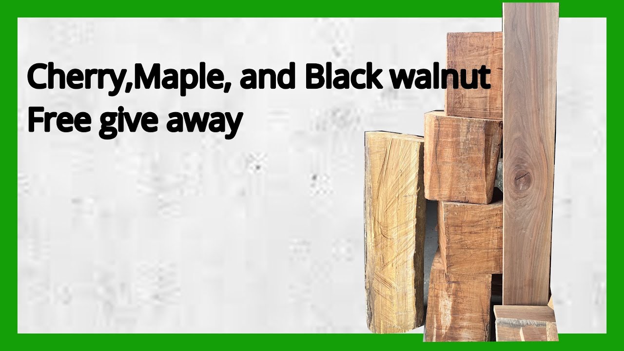 Ohio Cherry, Maple and Black walnut. What to make with it? - YouTube