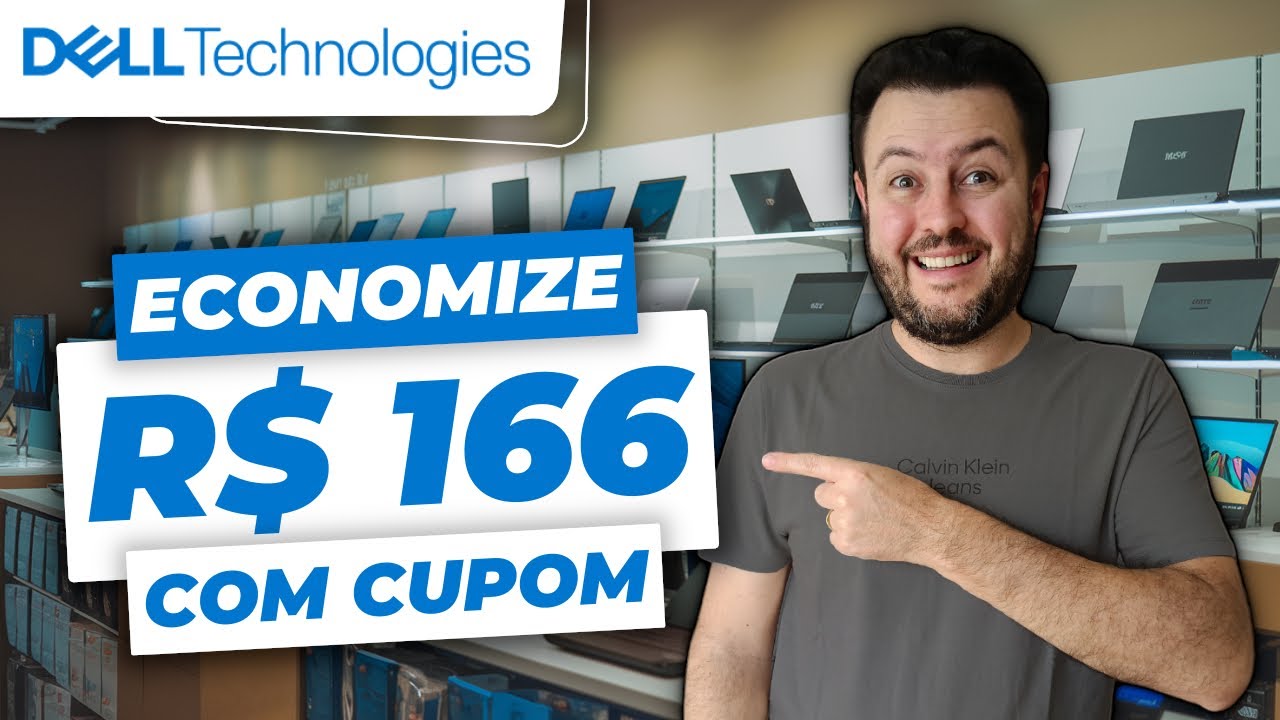 CUPOM DE DESCONTO DELL AGOSTO 2024 | ECONOMIZEI R$166 EM NOTEBOOK DELL INSPIRON 15 - YouTube
