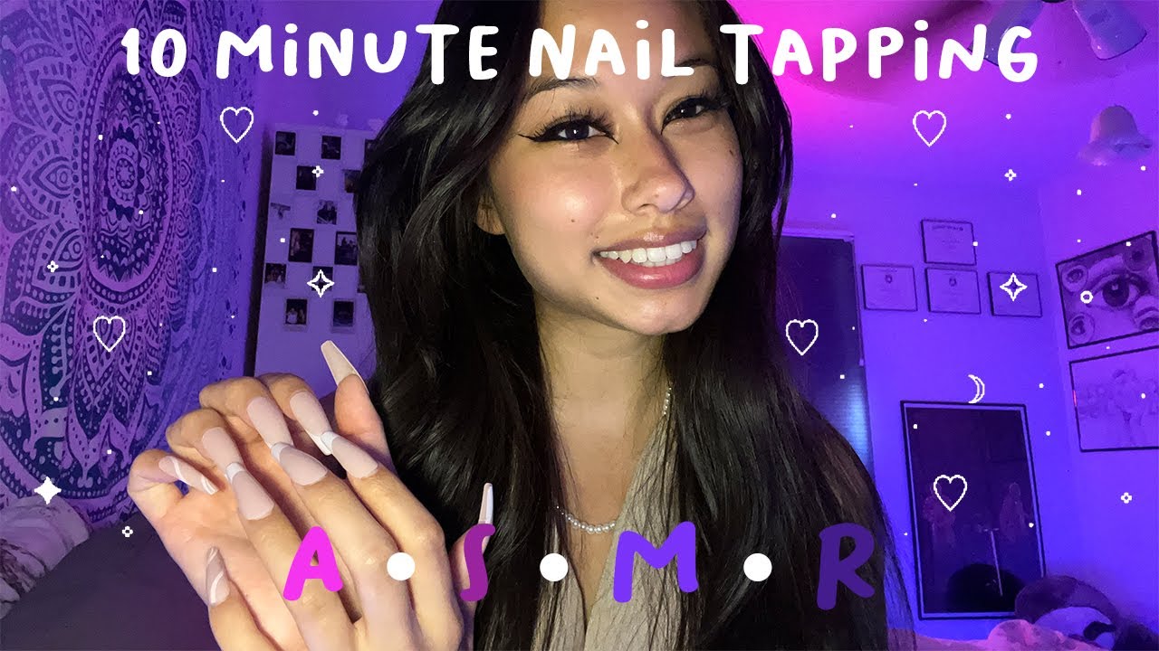 10 MINUTE NAIL TAPPING ASMR - YouTube