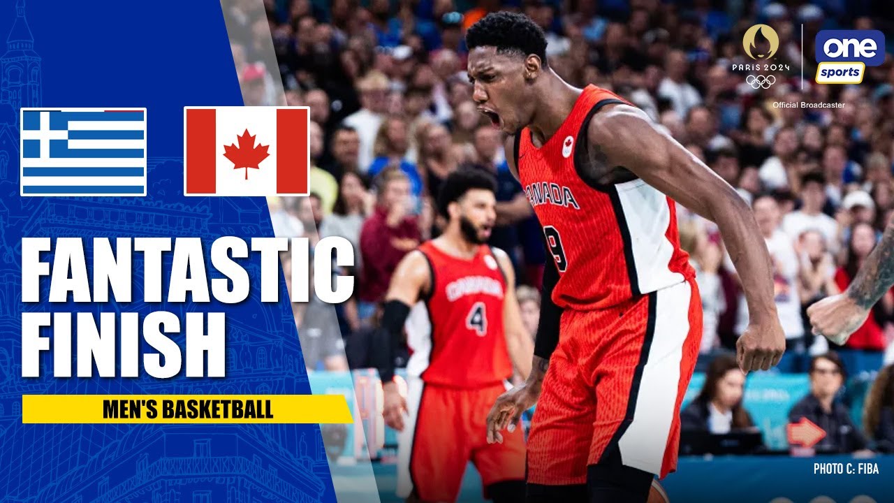 CANADA vs GREECE | FANTASTIC FINISH | PARIS 2024 | HIGHLIGHTS | MEN’S ...