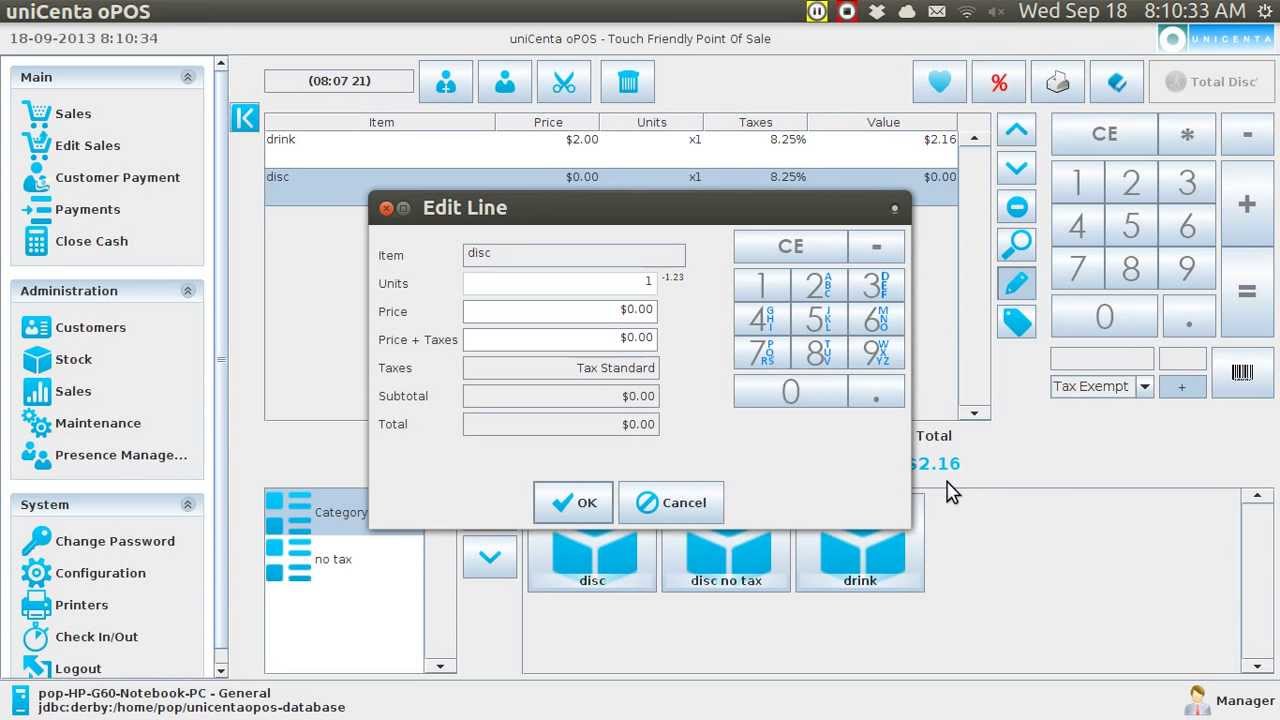unicenta POS (5) total discount - YouTube