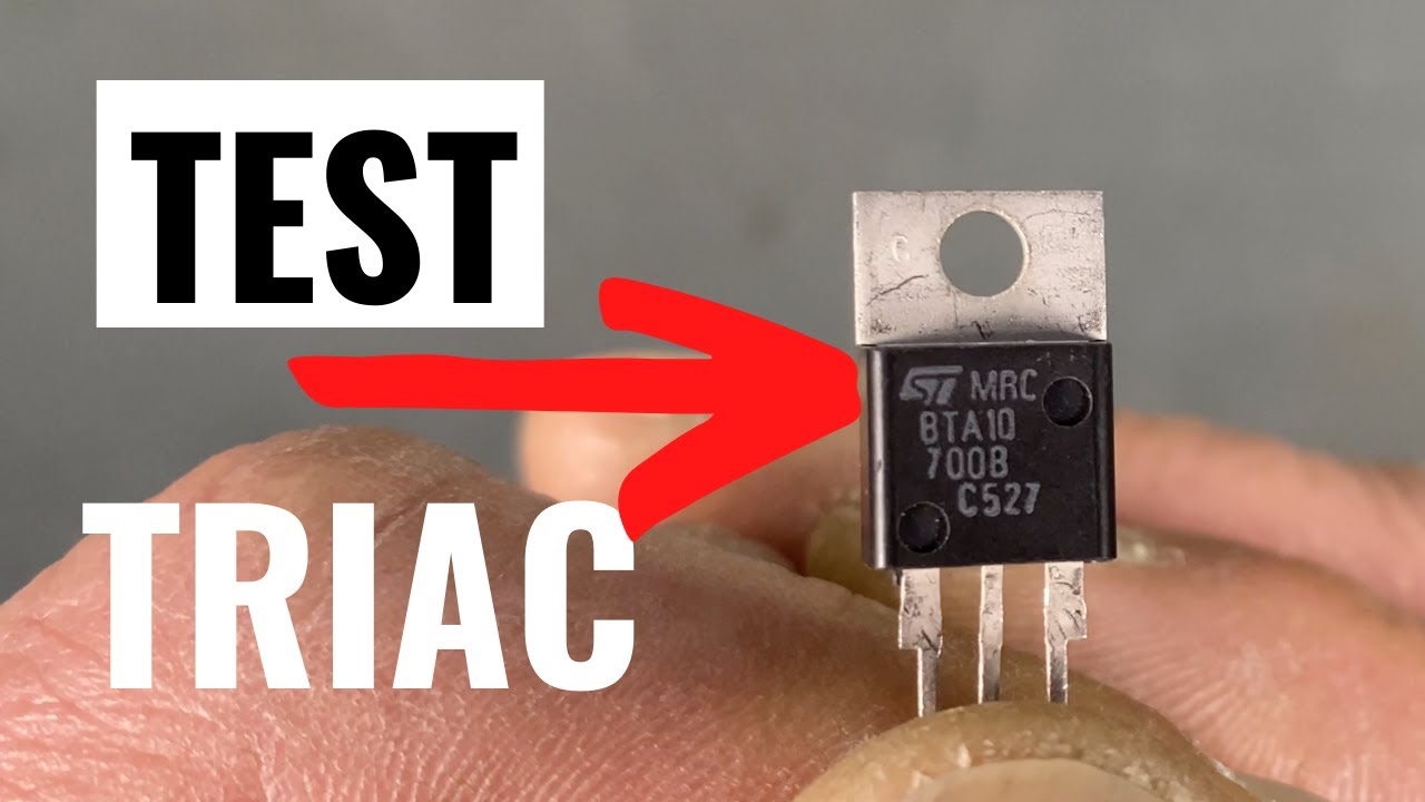 Come si controlla un TRIAC con il tester. - YouTube