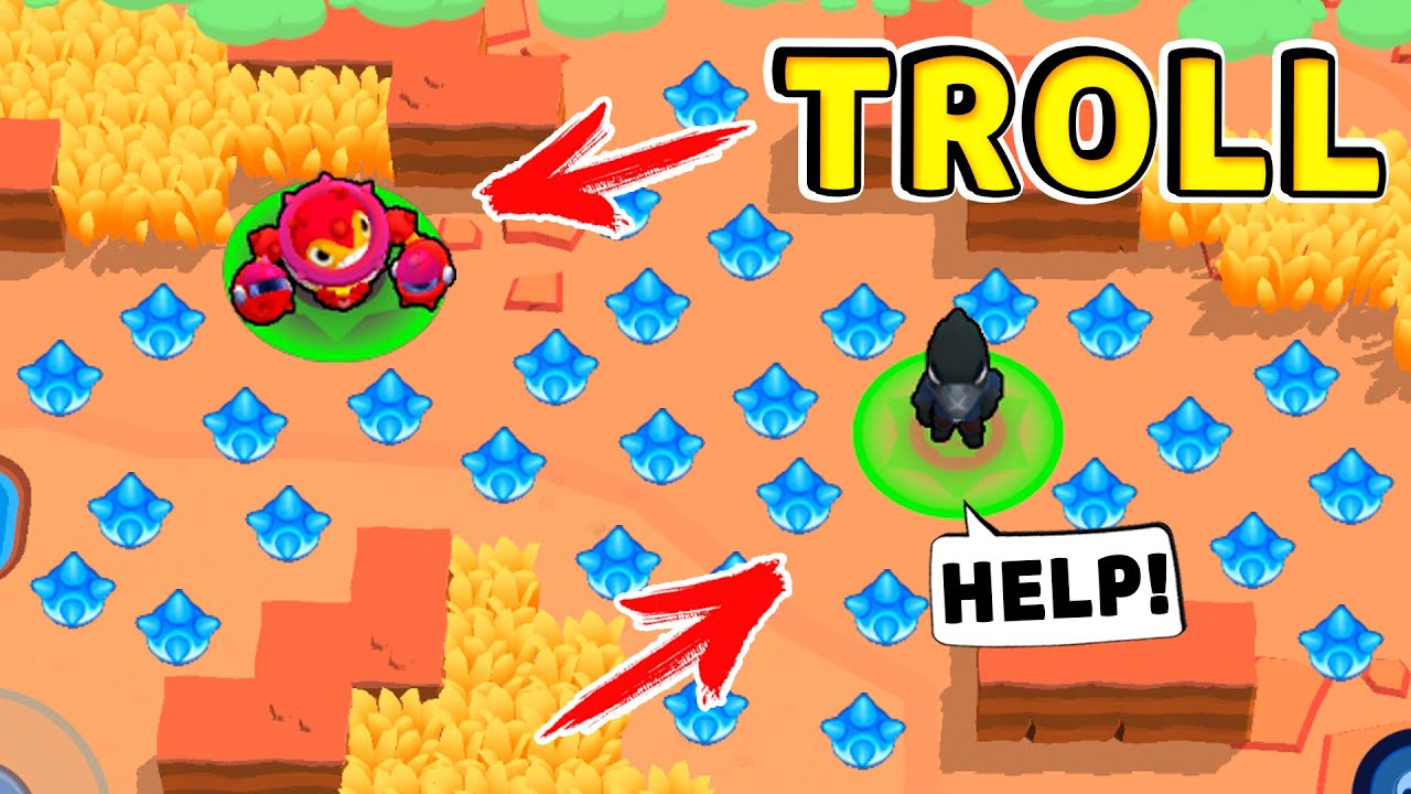 Тик ТРОЛЛЬ vs Ворон НУБ !! Смешные Моменты Brawl Stars #69 - YouTube