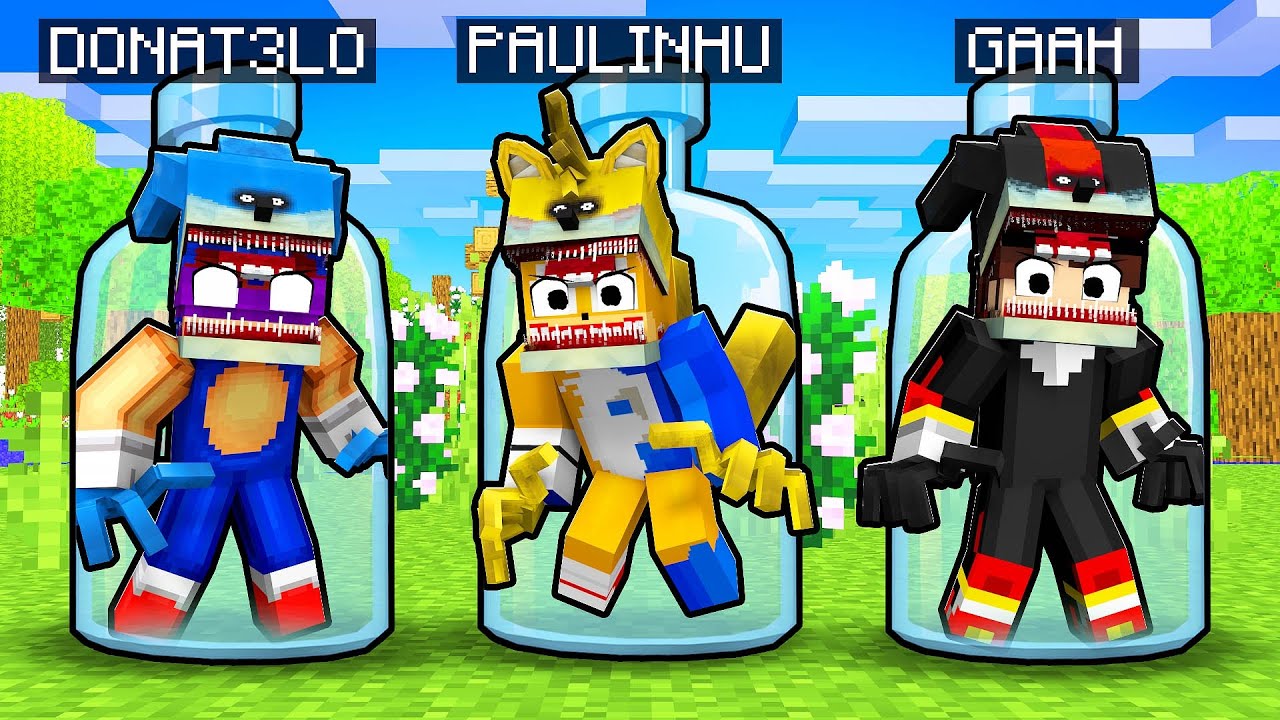 PRESO em UMA GARRAFA como SHIN TAILS, SHIN SONIC, SHIN SHADOW no ...