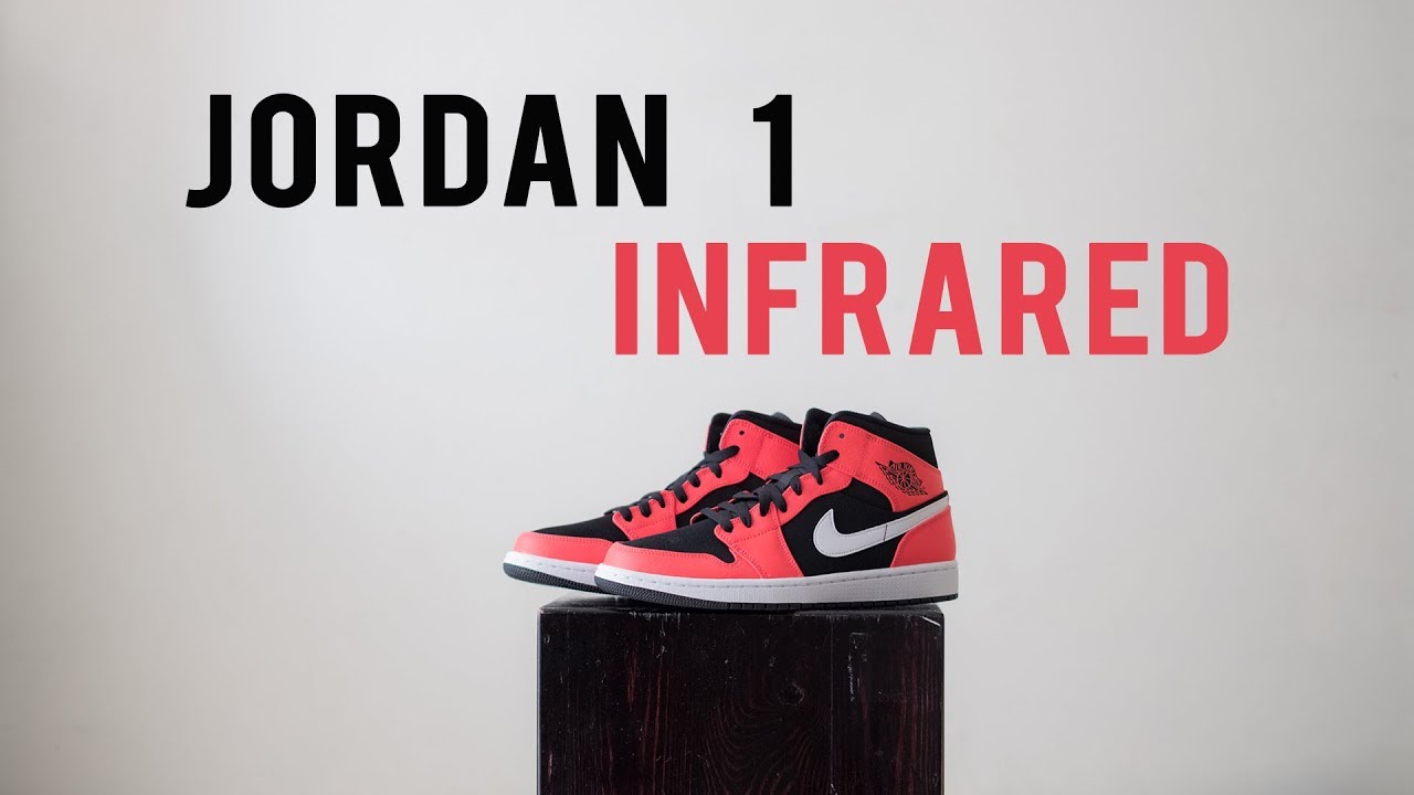 UNBOXING AIR JORDAN 1 MID INFRARED - INDONESIA - YouTube