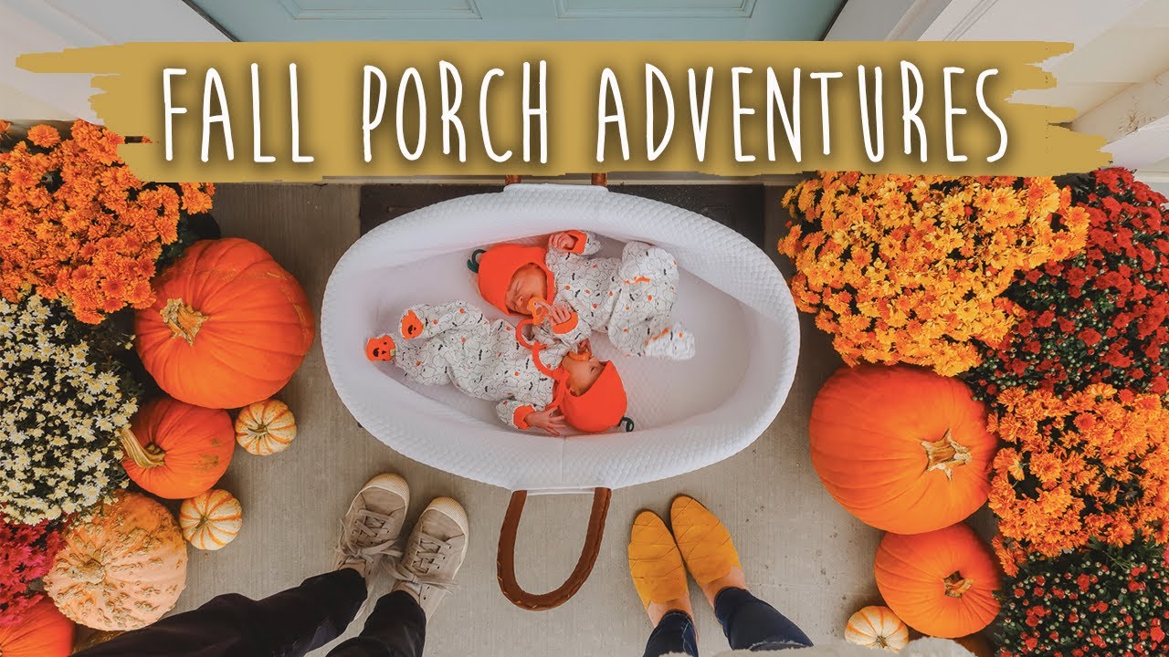 Twin Babies First Autumn - YouTube