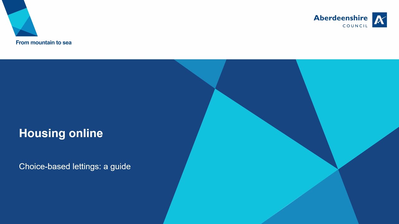 Housing Online: choice-based lettings - YouTube