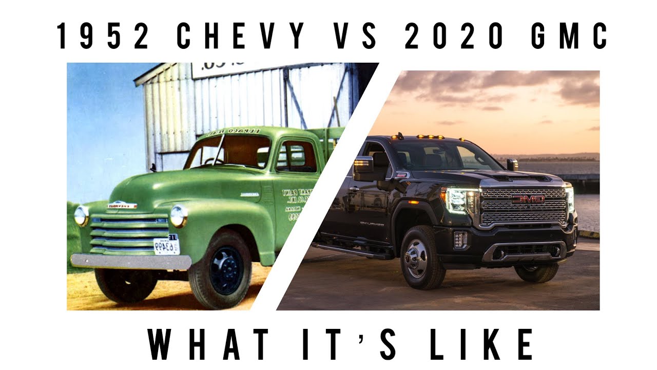 Non-Comparable comparison 1952 Chevy 1 ton vs 2020 GMC Denali 1 ton ...