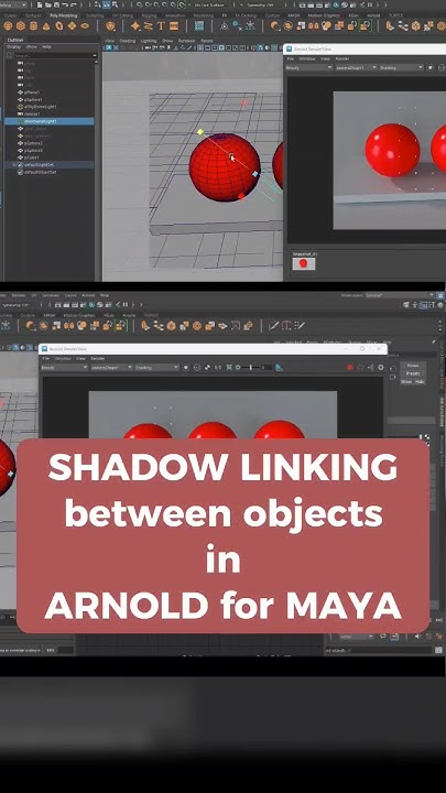 How to unlink shadows from objects using trace sets in arnold | maya and arnold render tutorial ...