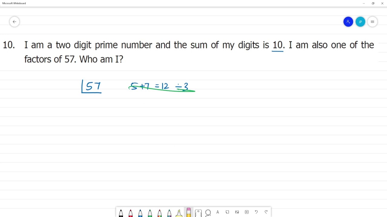 Term II 1 Numbers Exercise 1 1 10 I Am A Two Digit Prime Number And Term II 1 Numbers Exercise 1 1 10 I Am A Two Digit Prime Number And