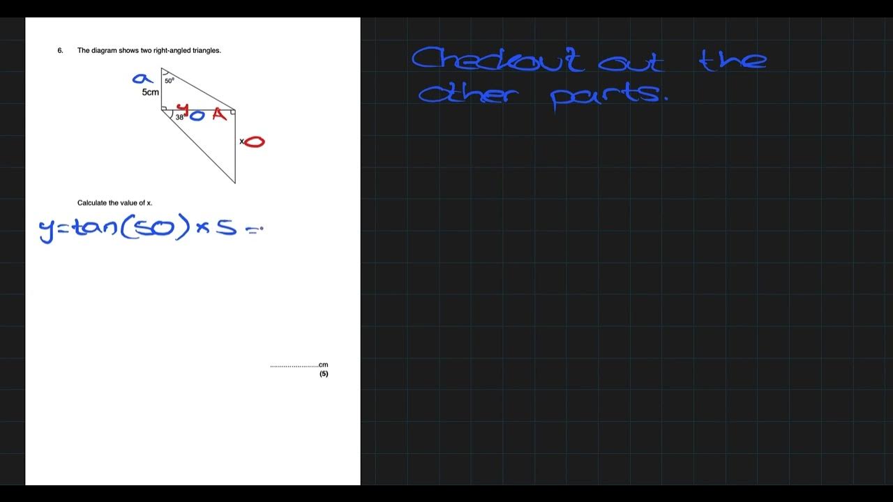 Trigonometry GCSE Questions Part 7 - YouTube