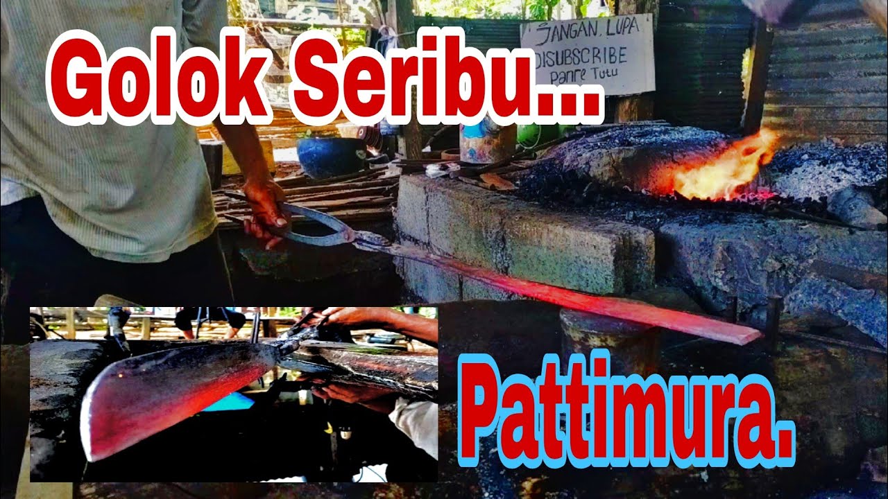 🔴Cara Proses Golok Seribu Model Pattimura Yang Sangat Tajam Dan Kuat ...