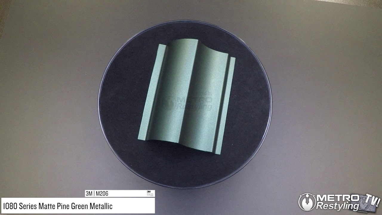 3M Matte Pine Green Metallic M206 Vinyl Wrap Car Wrapping Film - YouTube
