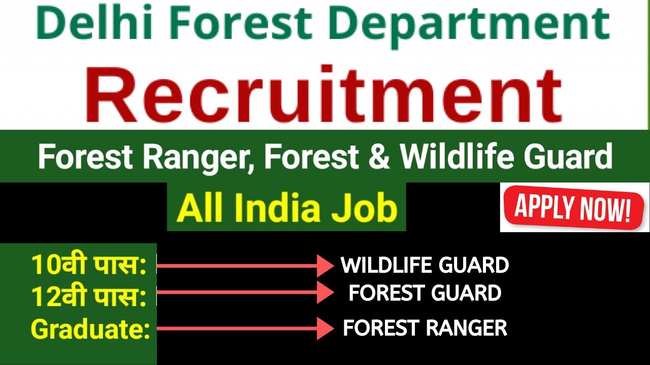DELHI FOREST RANGER ,FOREST GUARD & WILDLIFE GUARD RECRUITMENT 2020|By ...