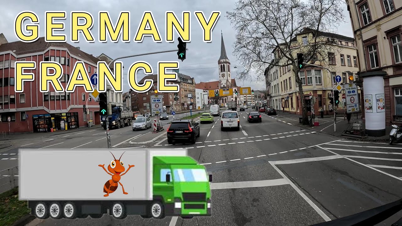 One Day of a European Truck Driver, Germany, France - YouTube