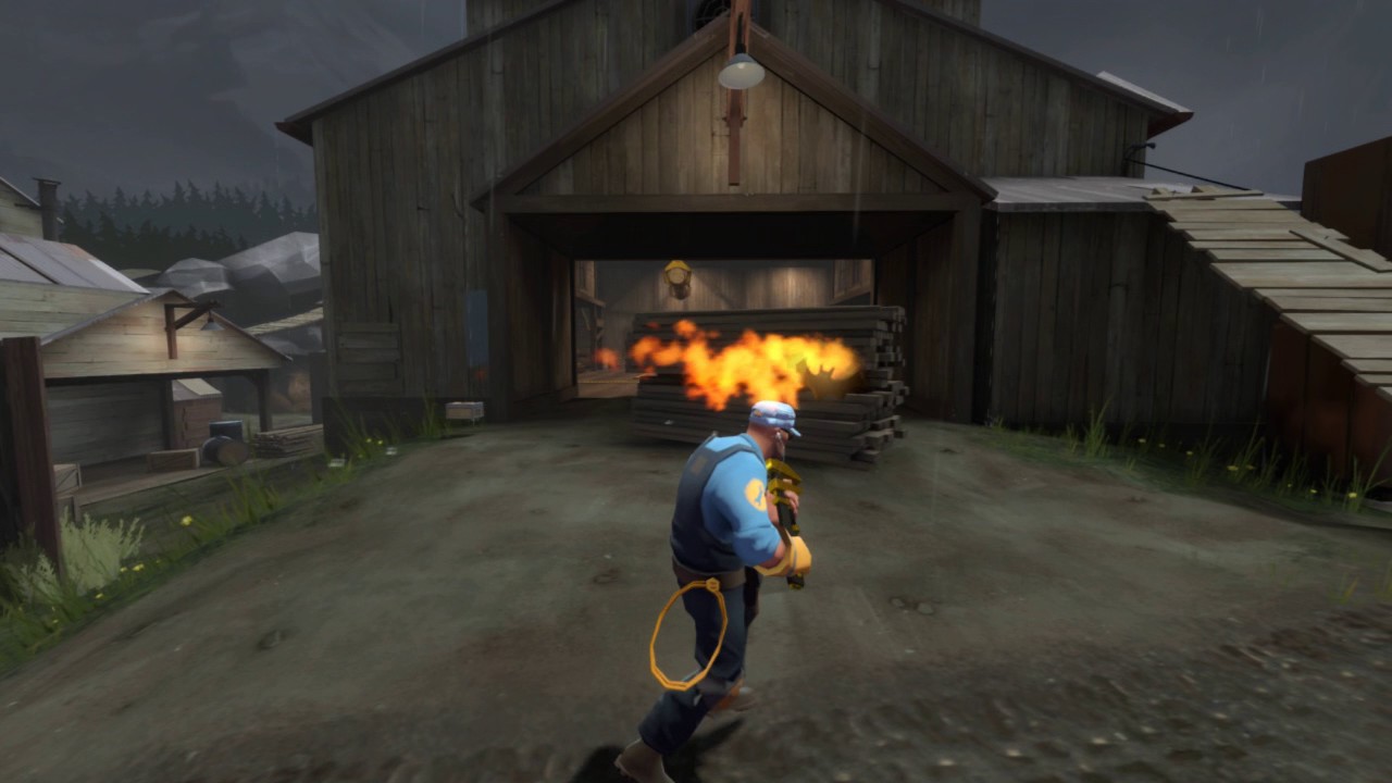 TF2 Unusual Something Burning This Way Comes Engineer's Cap - YouTube