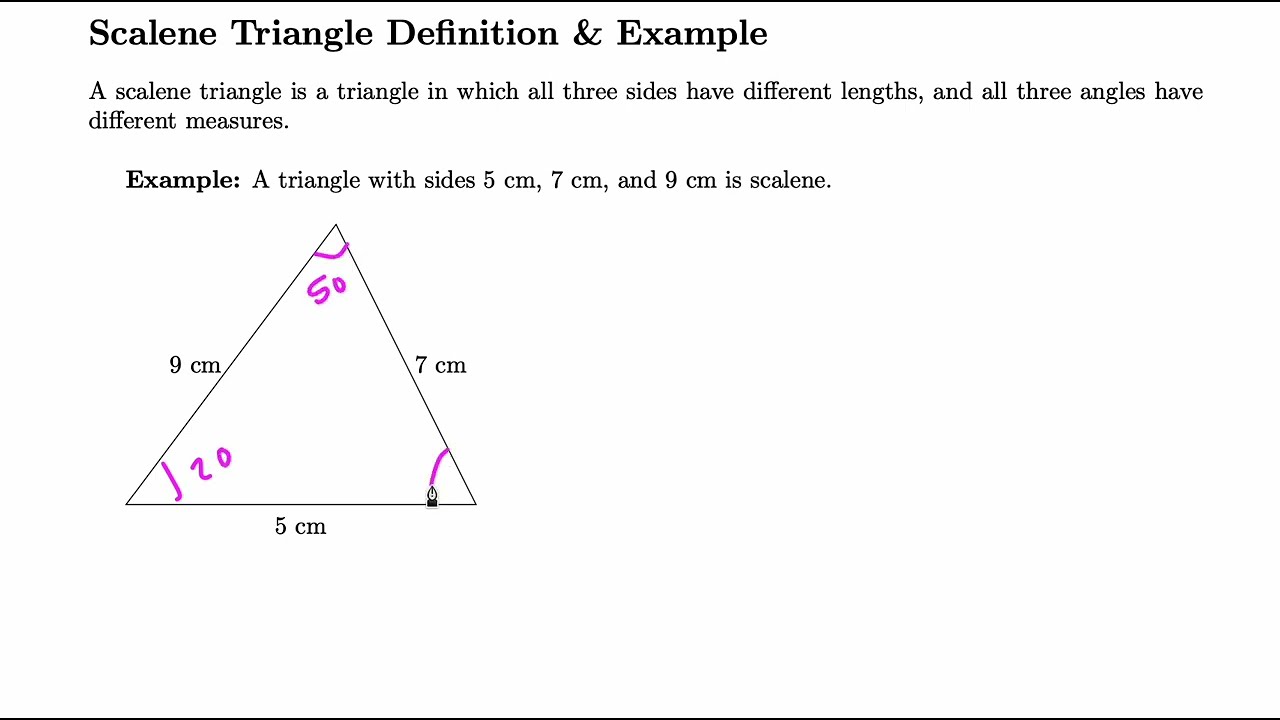 What Is An Scalene Triangle Equilateral And Isosceles Triangles
