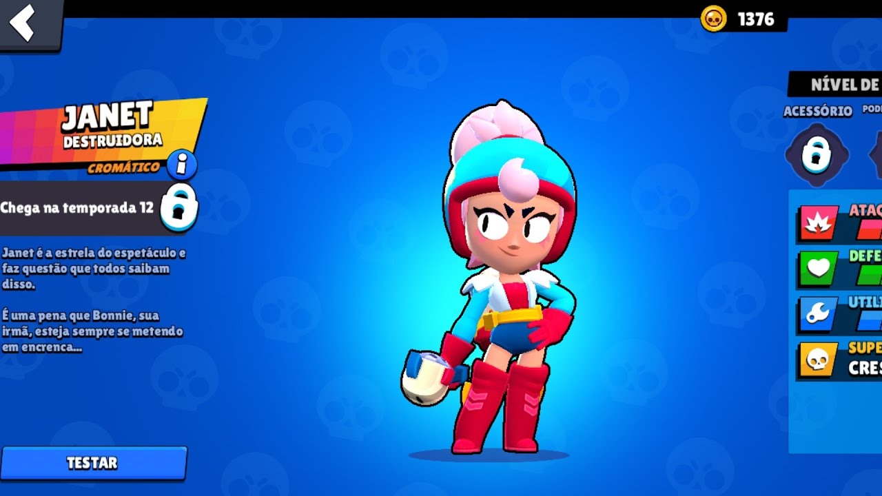 Testando a nova brawler Janet - YouTube