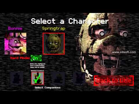 Bonnie simulator gameplay playing as foxy+trolling nightguard with ...