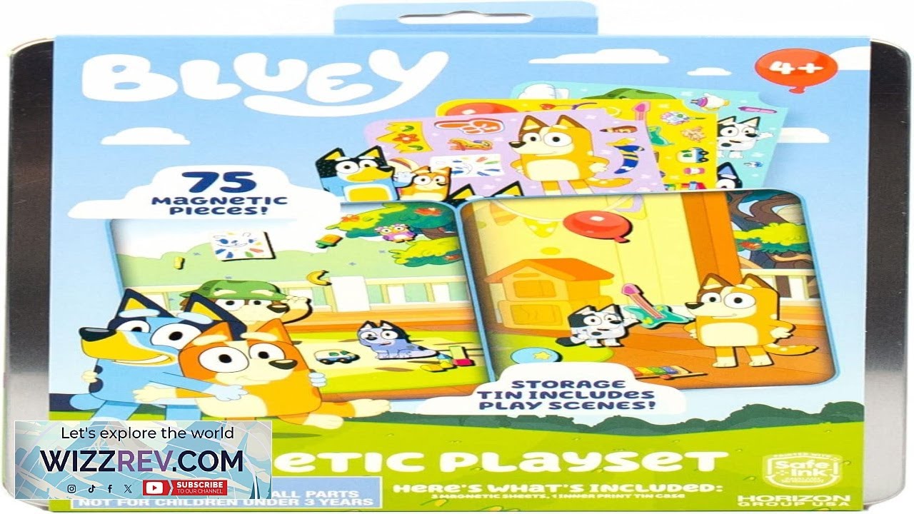 Bluey Magnetic Playset Magnet Activity Toys Great Birthday Parties at ...