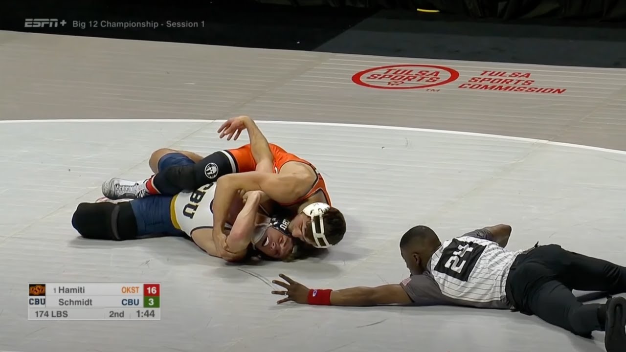 174lbs Dean Hamiti (Oklahoma State) vs Carter Schmidt (Cal Baptist ...