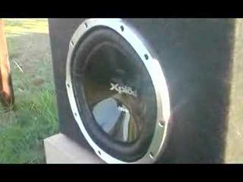 12'' SONY XPLODE 1300W OUTSIDE CAR - YouTube