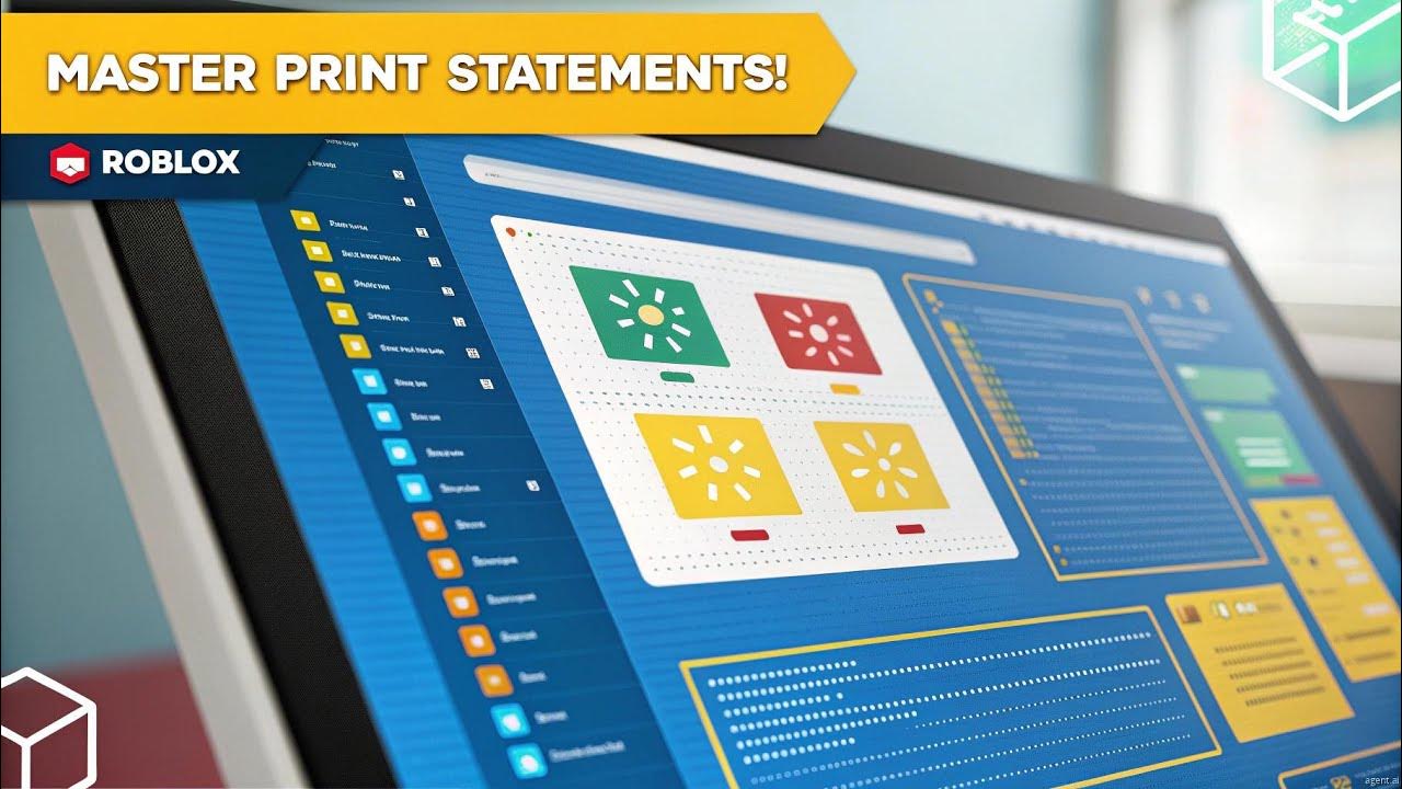 Introduction to Print Statement and its virtue with examples [Part 1] [Roblox Scripting Tutorial ...