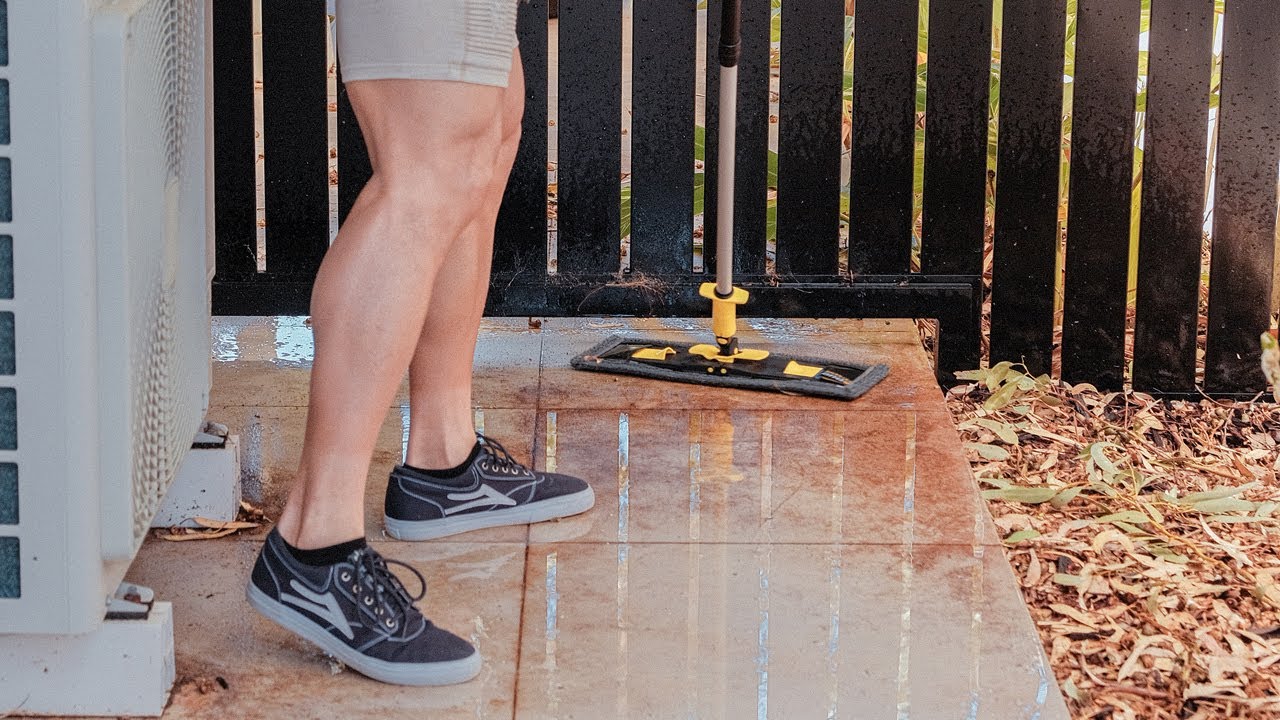 How to Clean your Stained Outdoor Floors - YouTube