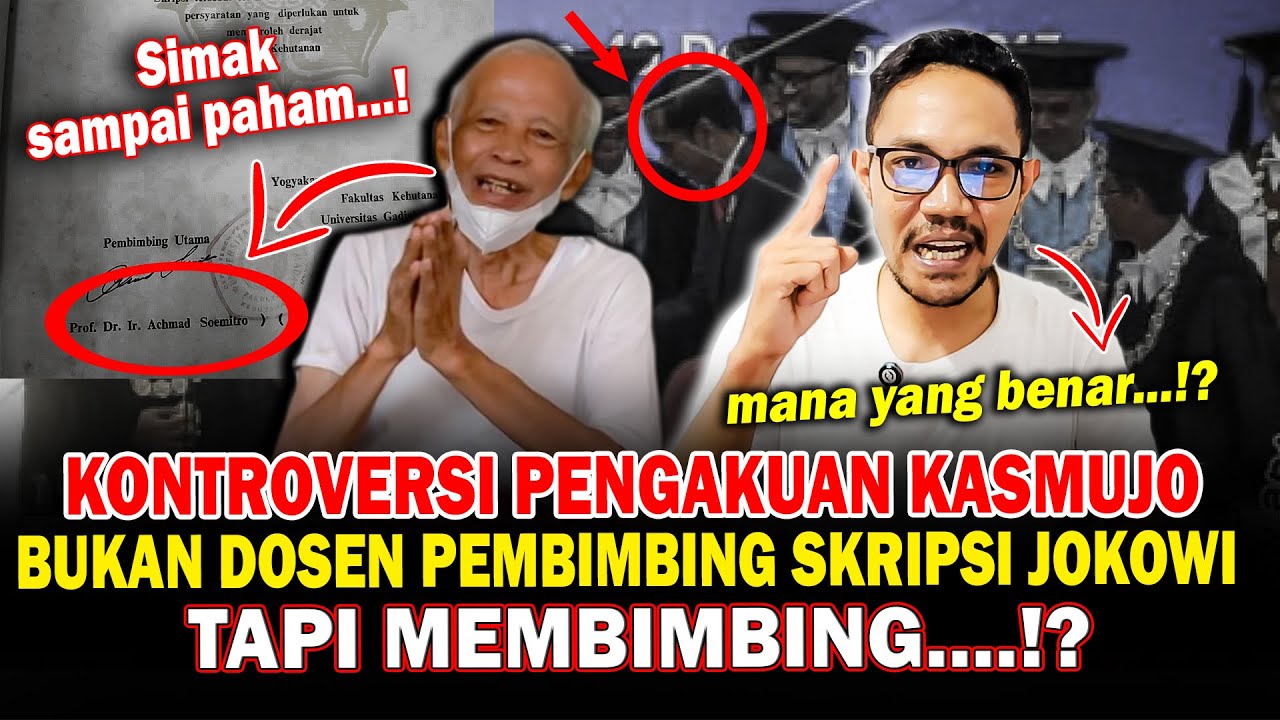 Kontroversi Pengakuan Kasmujo Bukan Dosen Pembimbing Skripsi Jokowi ...