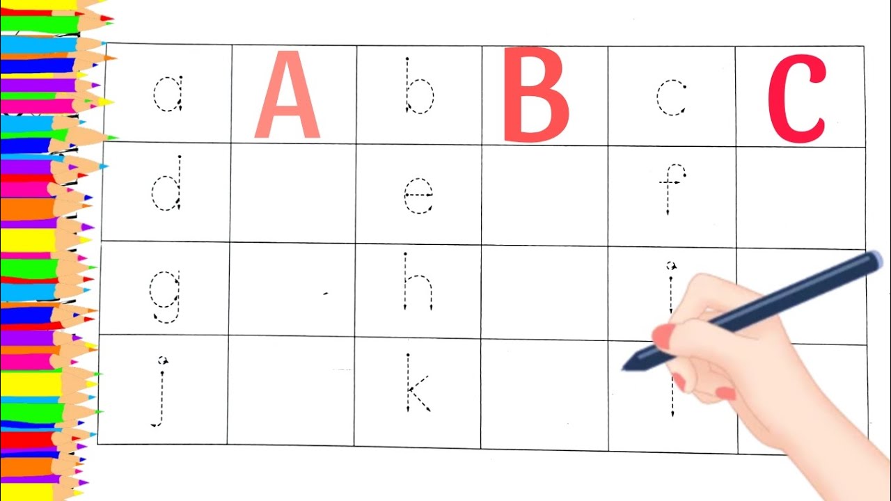 ABCD english alphabets | abc easy way to learn - YouTube
