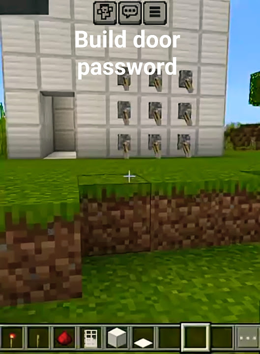 Build door password: in MINECART - YouTube