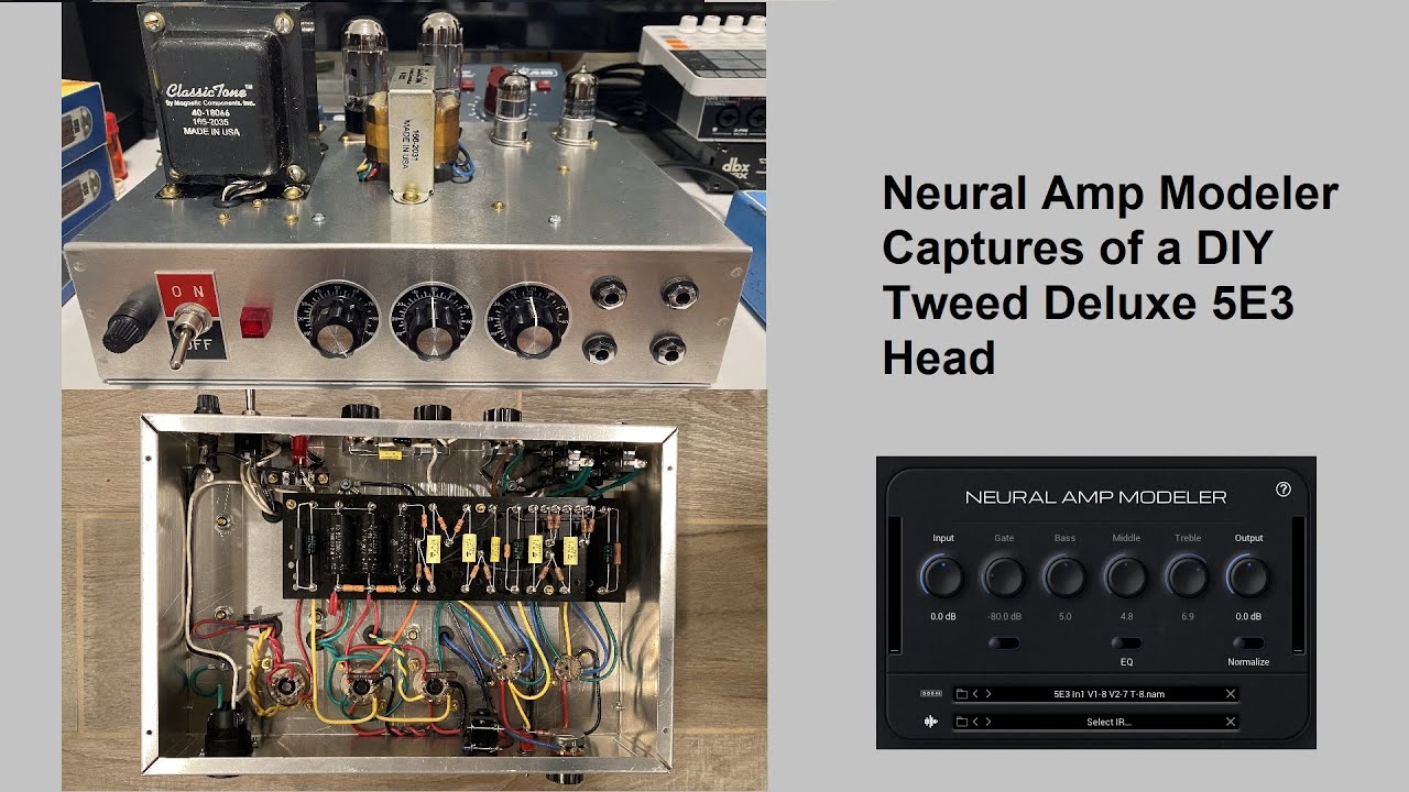 Neural Amp Modeler - Captures of a DIY Tweed Deluxe 5E3 Head - YouTube
