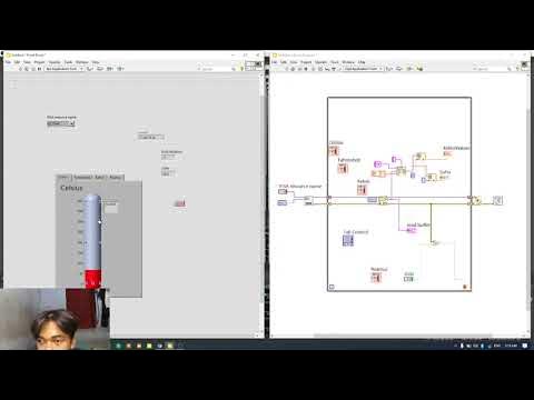 Aplikasi konversi suhu LABVIEW menggunakan sensor DHT11 Arduino Uno - YouTube