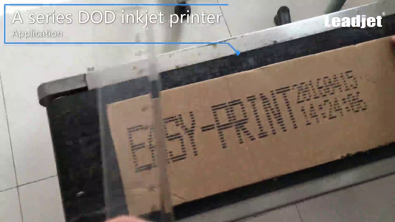 A series DOD inkjet printer application - YouTube