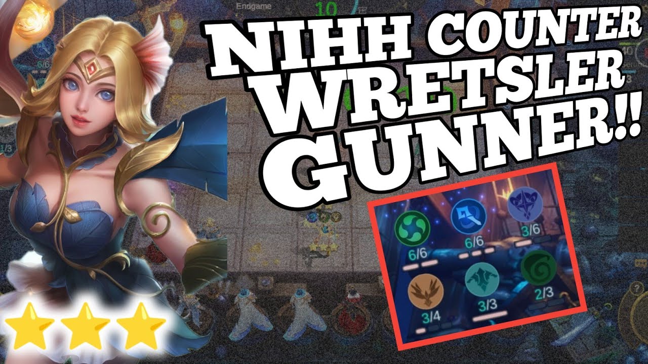 CARA COUNTER COMBO WRETSLER+GUNNER. UPDATE TERBARU MAGIC CHESS. MENIT ...