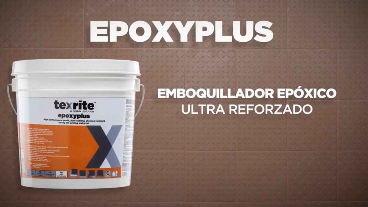 TEXRITE EPOXYPLUS – Mortero Epóxico para pegar y emboquillar losetas. - YouTube