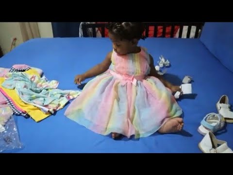 Baby Adiana Looks Like A Princess In This Dress* Baby Try On Haul ...