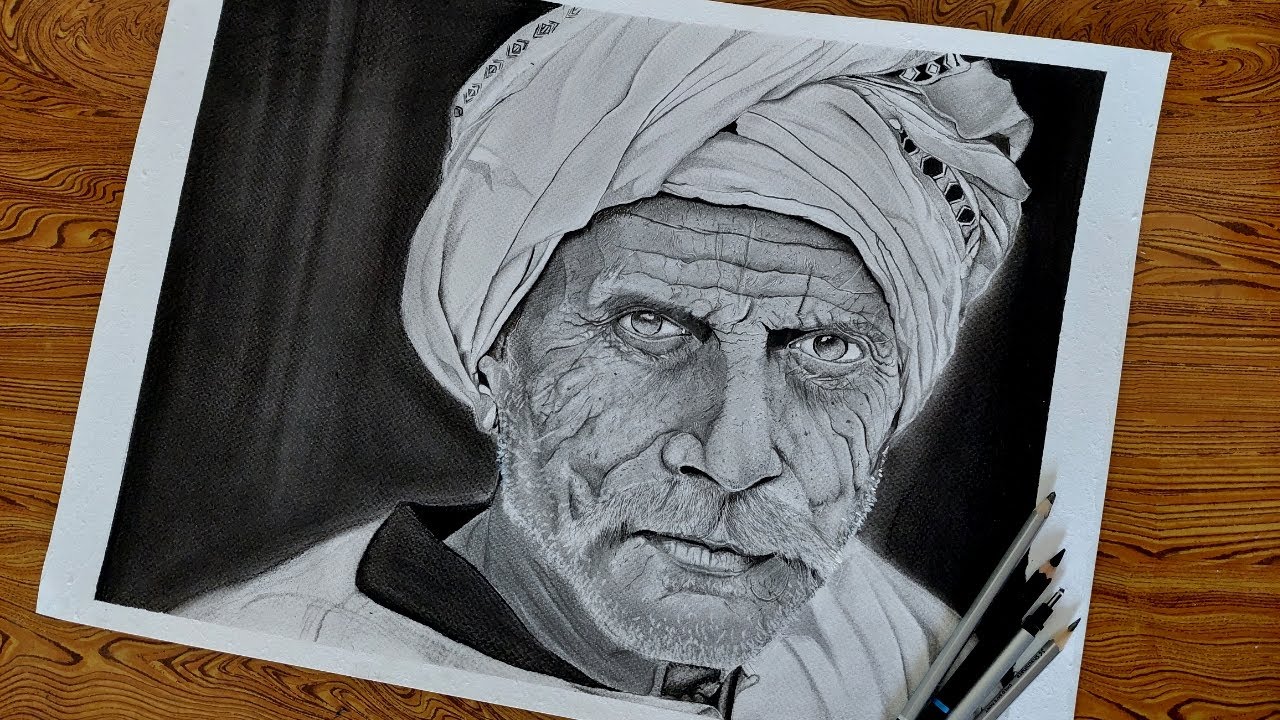 Hyper Realistic Portrait Drawing - YouTube