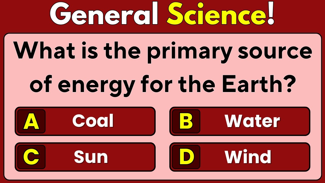 General Science | General Science Trivia | Science Quiz | Science ...