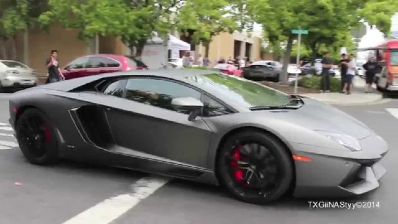 Grigio Titans Lamborghini Aventador - Accelerations - YouTube