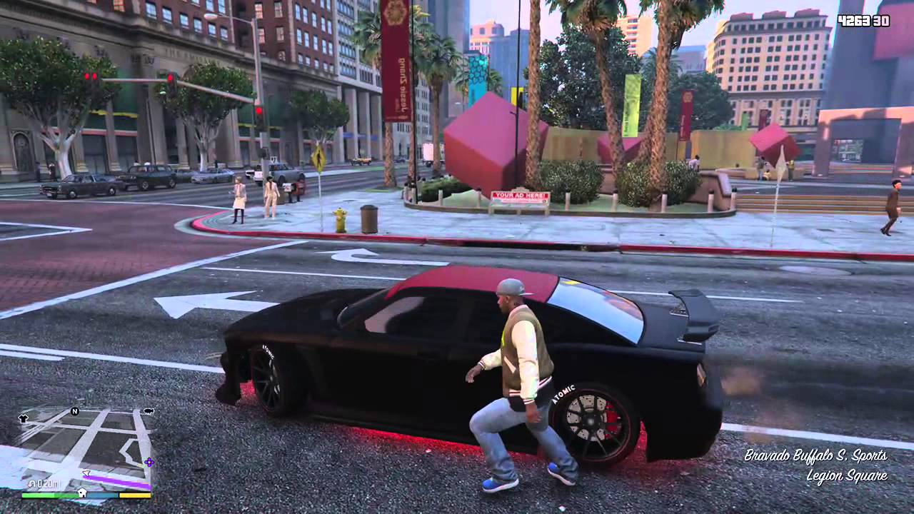 Grand Theft Auto V random character run in - YouTube