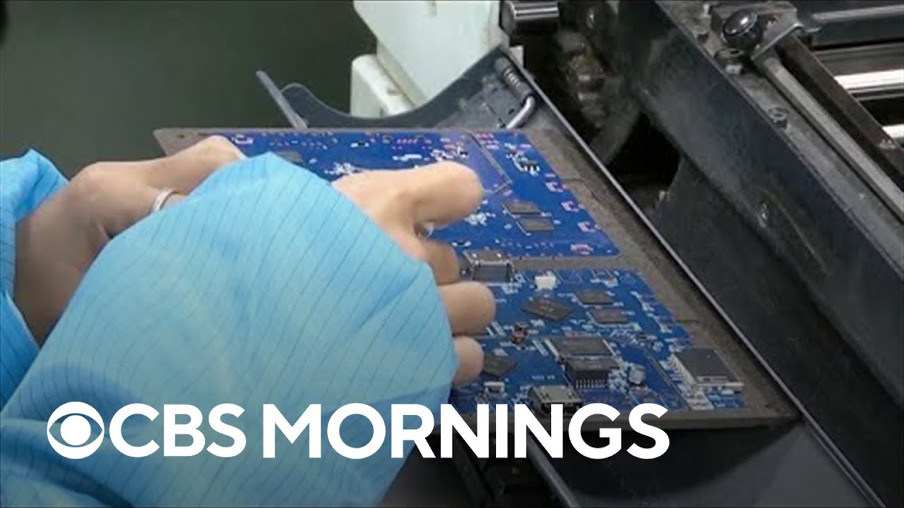 Global computer chip shortage could last for years - YouTube