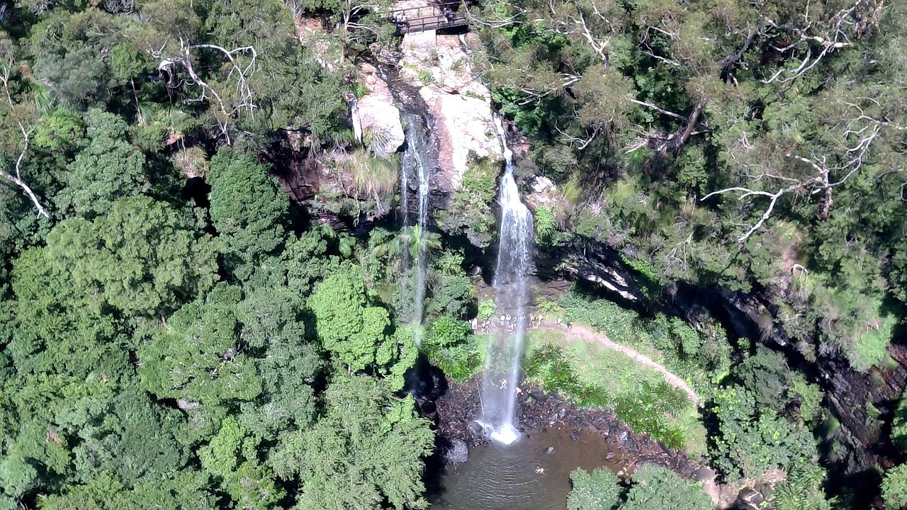 Close up's of spectacular waterfalls, Springbrook National Park ...